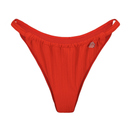 Beachlife Fiery Red High Leg Bikini Hose - Annadiva