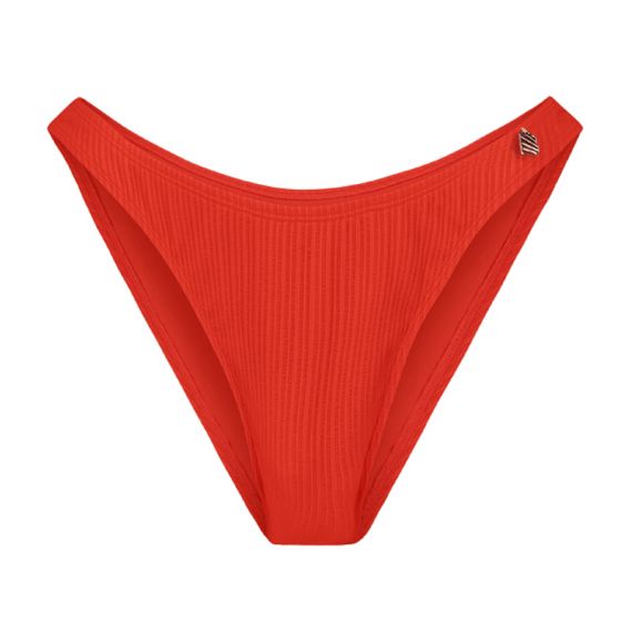 Beachlife Beachlife Fiery Red High Brazilian Bikini Hose - Annadiva