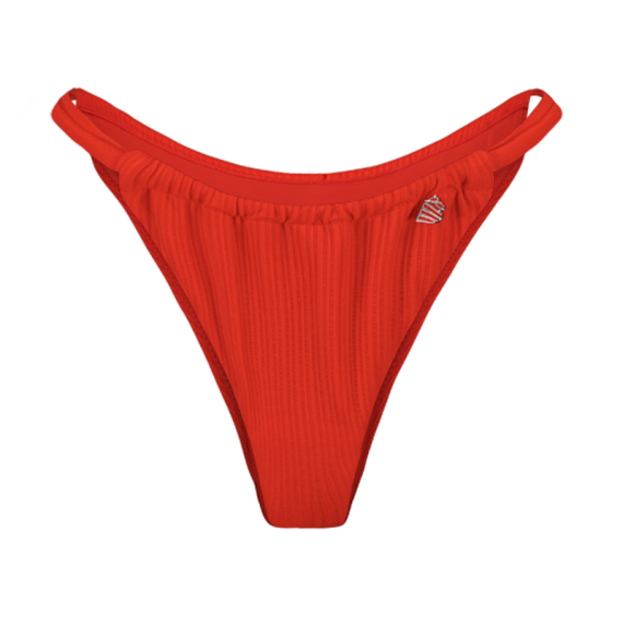Beachlife Fiery Red High Leg Bikini Hose - Annadiva