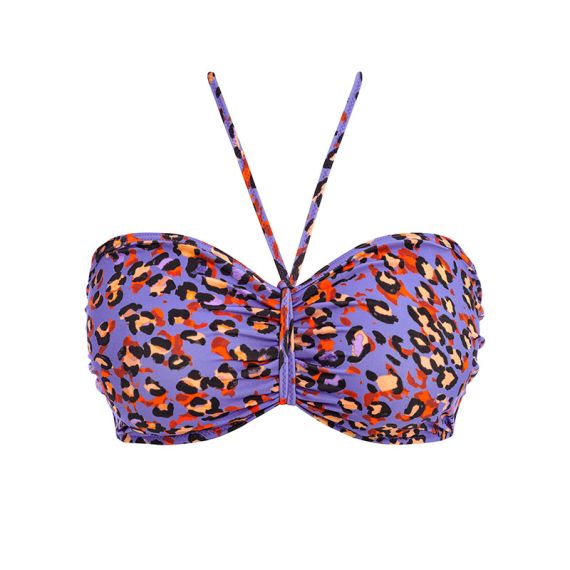 Freya Bademode Santiago Nights Bandeau Bikinitop Leopard - Annadiva