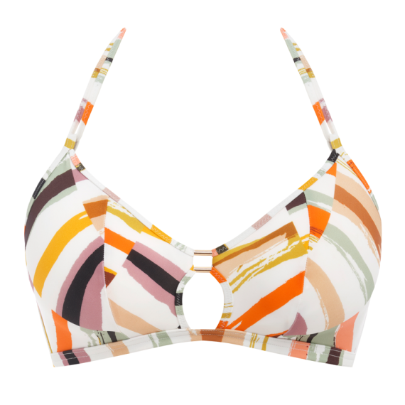 Freya Bademode Shell Island Wattiertes Triangle Bikinitop Multi - Annadiva