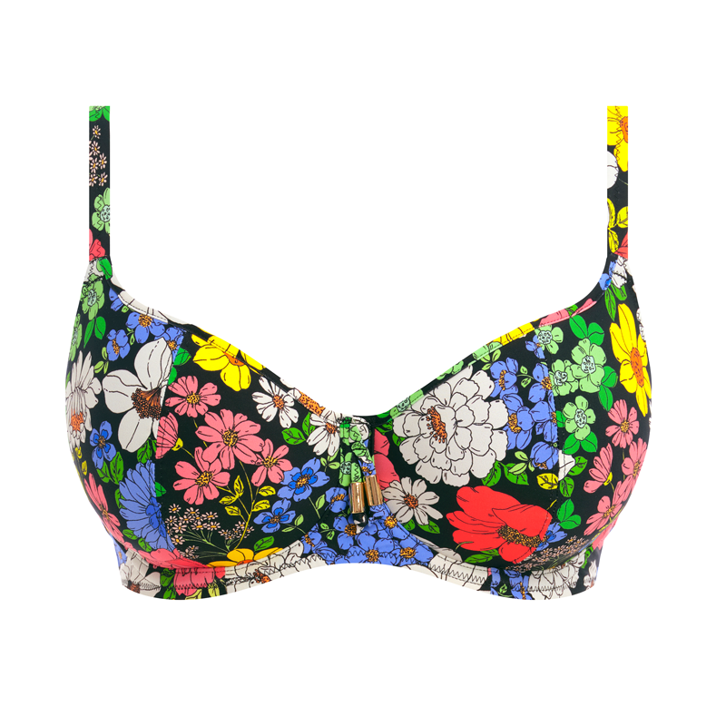 Freya Bademode Floral Haze Padded Bikini Oberteil Multi - Annadiva
